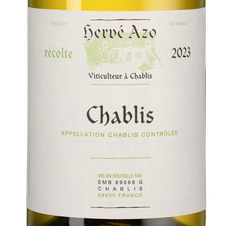 Вино Chablis, Domaine Herve Azo, 2023 (149242), белое сухое, Франция, 0 ...